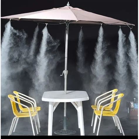 Saiconcept® Комплект за охлаждане на тераса тип завеса 10 м дължина 10 дюзи за пръскане Emag Bg