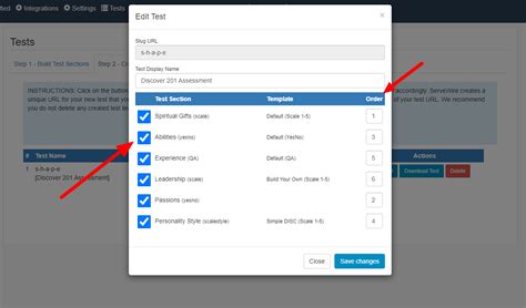 How To Add Or Remove A Section From A Test Ministry Vitals