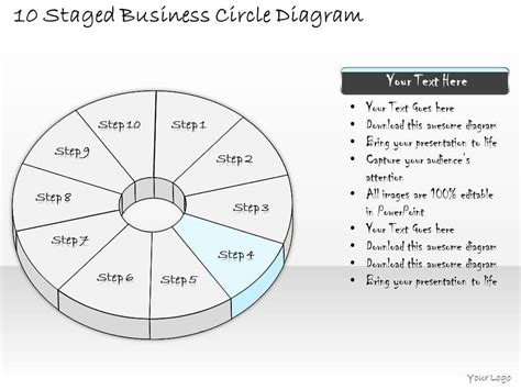 Business Ppt Diagram Staged Business Circle Diagram Powerpoint Template PowerPoint