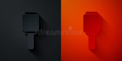 Paper Cut Rkg 3 Anti Tank Hand Grenade Icon Isolated On Black And Red Background Paper Art