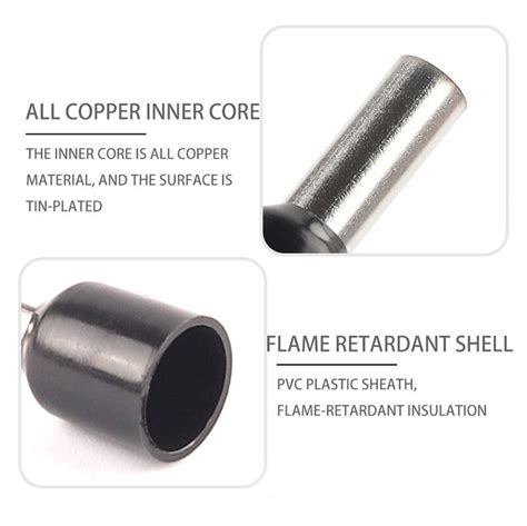 Ve 시리즈 튜브 압착 절연 단자 세트 전기 배선 케이블 커넥터 튜브 압착 단자 블록 박스당 1400 개 전기 장비 및 소모품