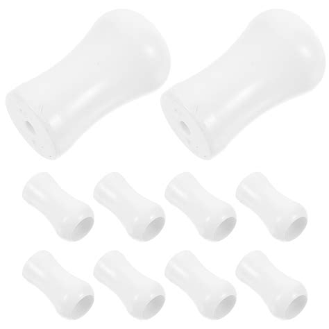 Ifundom Curtain Cord Pulls Plastic Blind Pull Cord Knobs White 12pcs 0