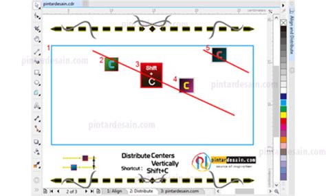√ Align And Distribute In Corel
