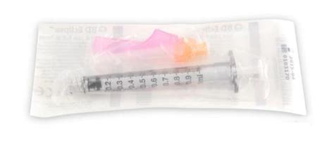 Bd 305780 Luer Lok™ Syringe With Bd Eclipse™ Safety 1ml 25g X 58