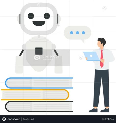 Best Premium Customers Having Dialog With Chatbot On Laptop Illustration Download In Png