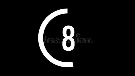 Countdown Timer With Black Background Stock Video Video Of Counting