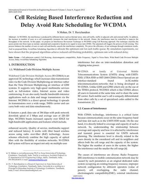 Researchpaper Cell Resizing Based Interference Reduction And Delay Avoid Rate Scheduling For