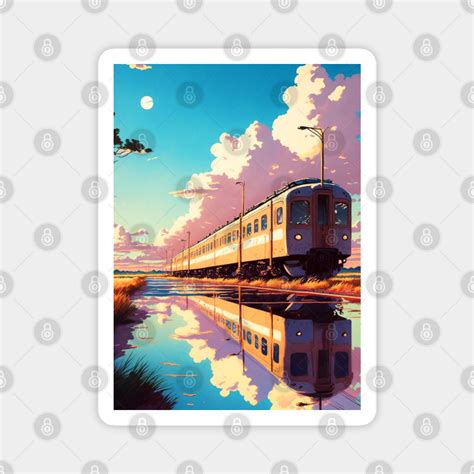 Retro Anime Style Old Japanese Train Anime Magnet Teepublic