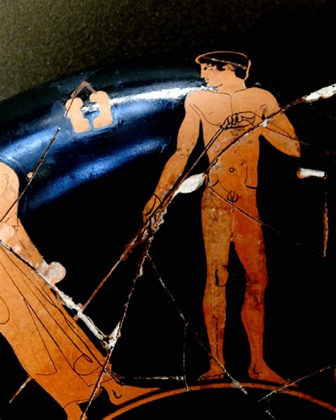 An athlete holding a javelin with a leather thong Greek άγκΰλη Download Scientific Diagram