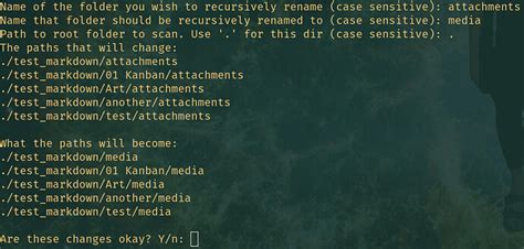 Simple Script W Prompts Rename Attachments Folders Recursively