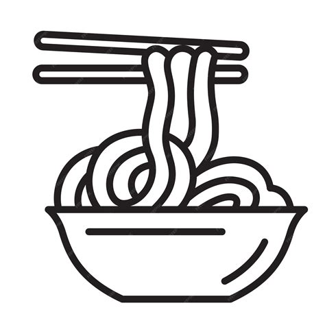 Noodles Clipart Black And White