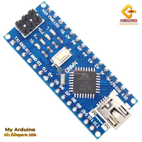 Arduino Nano 30 Mini Usb รุ่นใหม่ชิฟ Ch340g แบบบัดกรีขา ไม่มีสาย Mini