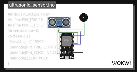 Ultrasonic Sensor O Wokwi Esp32 Stm32 Arduino Simulator