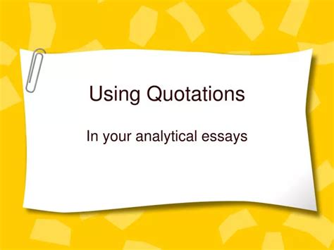 PPT Using Quotations PowerPoint Presentation Free Download ID 5111886