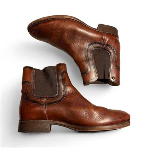 Frye Shoes Frye Mens Chelsea Brown Leather Boots Size Poshmark