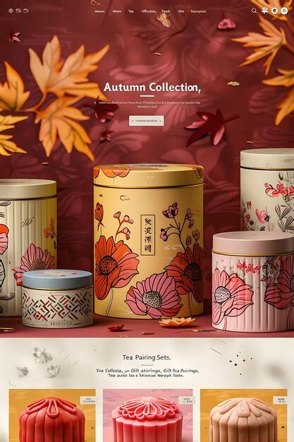 Elegant Lotus Mooncake Tin With Parallax Scrolling Effect Gr Inspired
