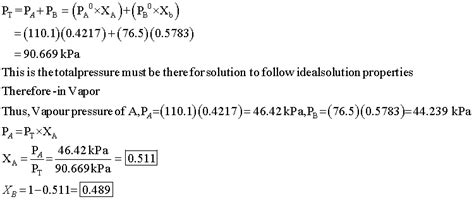 Solved A It Is Found That The Boiling Point Of A Binary Solution