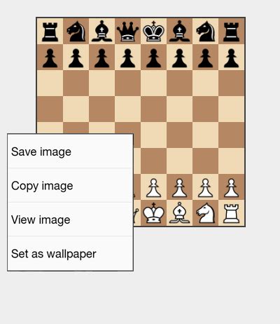 Jquery Prevent Mobile Context Menu For Chessboard Js Stack Overflow