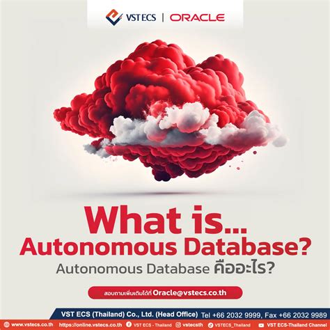 🎯oracle Autonomous Database Vst Ecs Thailand Facebook