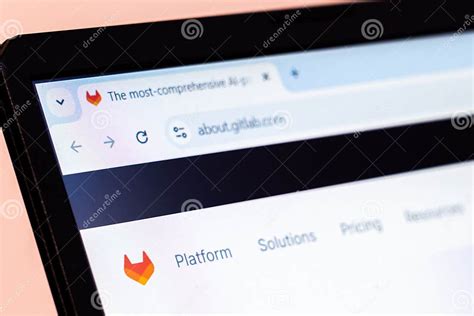 New York Usa January 10 2025 Gitlab Devops Platform And Software
