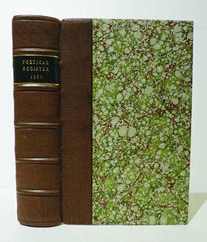 The Poetical Register And Repository Of Fugitive Poetry For 1801 1805