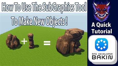 How To Use The SubGraphics Tool RPG Dev Bakin Tutorial YouTube