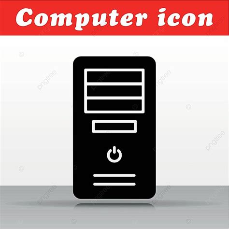 Computer Case Vector Icon Design Tower Desktop Case Vector Tower Desktop Case PNG And Vector