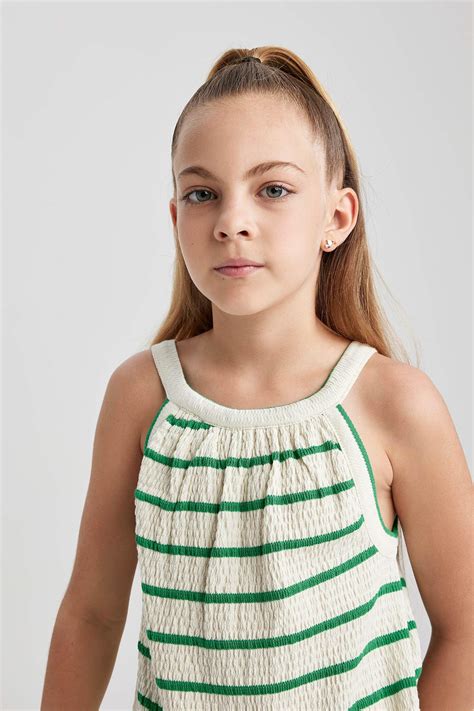 Ekru Kız Çocuk Genç Kız Kız Çocuk Atlet 2832891 Defacto