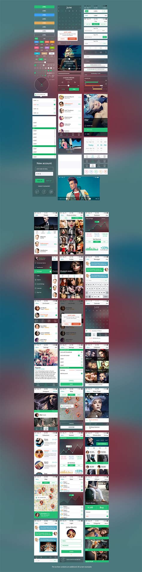 Shapes Mobile Ui On Behance