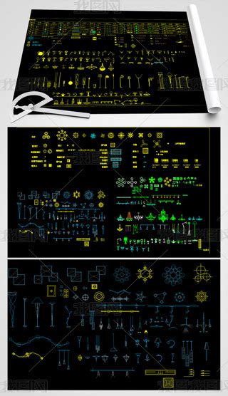 Cad插座符号图例专题模板 Cad插座符号图例图片素材下载 我图网