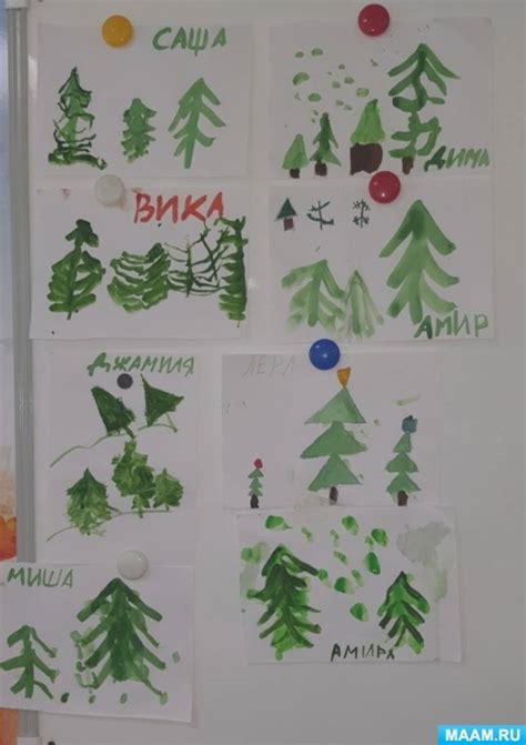 Конспект занятия по рисованию «Елки большие и маленькие 1 фото Воспитателям детских садов