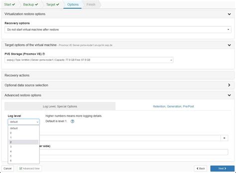 Sourcesetting Log Level Sepsesam