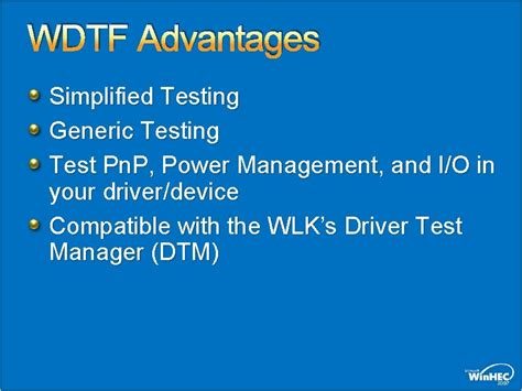 Automating Device Testing Windows Device Testing Framework Travis