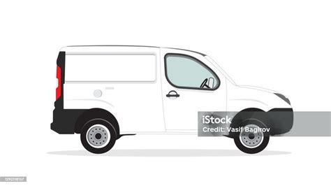 흰색에 고립 된 빈 미니화물 자동차 템플릿 모의 디자인과 브랜드 아이덴티티를 위한 카고 밴 광고 자동차 빈 표면 차량 레이아웃을 쉽게 편집할 수 있습니다 픽업 트럭에 대한