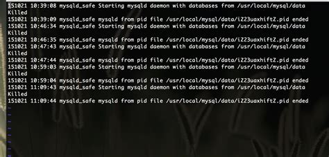 Ubuntu Mysql Start Failed With The Server Quit Without Updating Pid File Usrlocalmysql