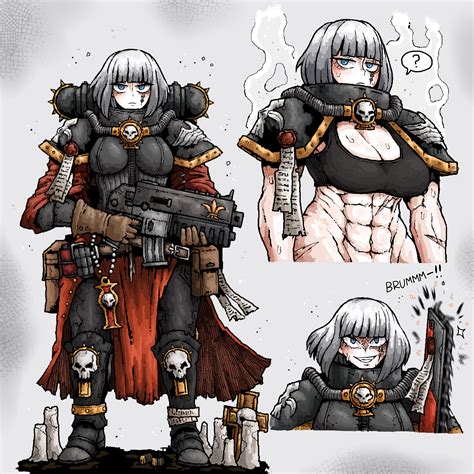 Adepta Sororitas Warhammer 40k Drawn By Octosoup Danbooru