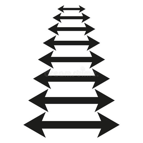 Black Arrows Inward Outward Pointer Arrow Icon Line Emblem Navigation Pointer Vector