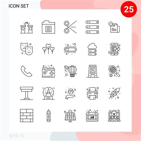 Vector Pack Of Icons In Line Style Creative Outline Pack Isolated On White Background For Web