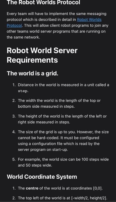 Solved Hi There I Have A Robot Worlds Project To Compile
