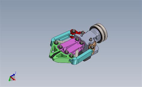 自适应机械人夹持器 夹爪solidworks 2014模型图纸下载 懒石网