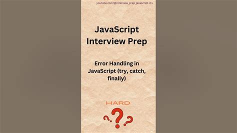 Large Video Error Handling In Javascript Try Catch Finally 2 Youtube
