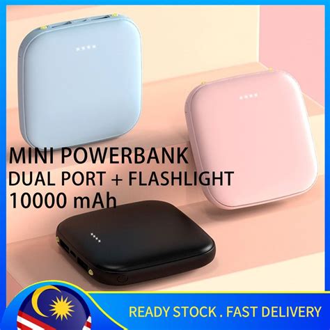 Ready Stocka D Proocam Mah Mini Portable Usb Travel Phone Gadget Powerbank Dual Led