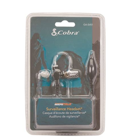 Cobra Microtalk Water Resistant Surveillance Headset Berry Canadian Tire