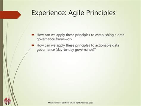 Agile Data Governance Tutorial PPTX Agile Data Governance Tutorial PPTX