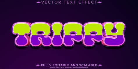 Psychedelic Text Effect Vectors And Illustrations For Free Download