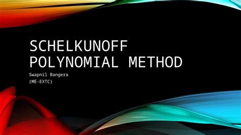 Pptx Schelkunoff Polynomial Method For Antenna Synthesis Dokumentips