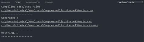 Css File Not Being Generated · Issue 13 · Ritwickdeyvscode Live Sass