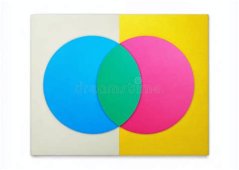 Two Overlapping Square Venn Diagram White Background Clipart For