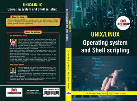 Dr Ehtiram Raza Khan On Linkedin Cover Page Of Our New Book On Unix Linux And Shell 10 Comments