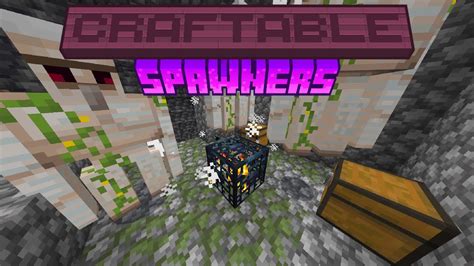 Craftable Spawners Mcpe Bedrock Edition Free Addon Mod Youtube
